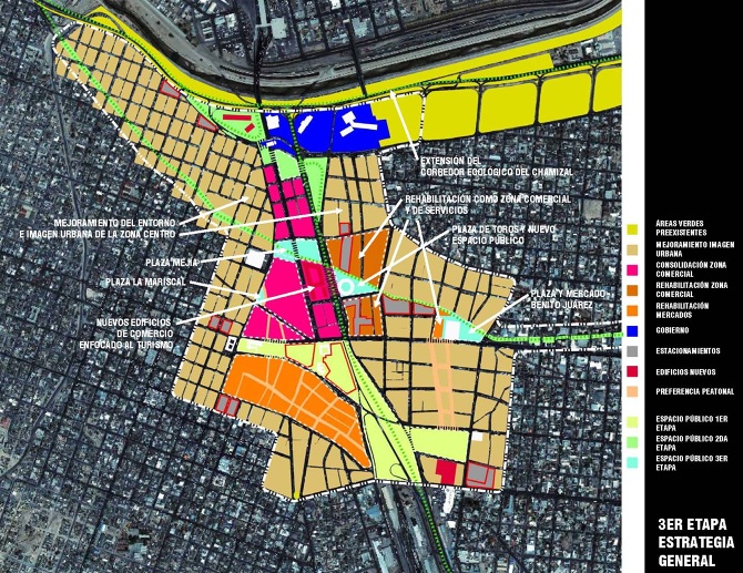 Downtown Juarez Public Space Plan, 2005 - GABRIEL DIAZ MONTEMAYOR