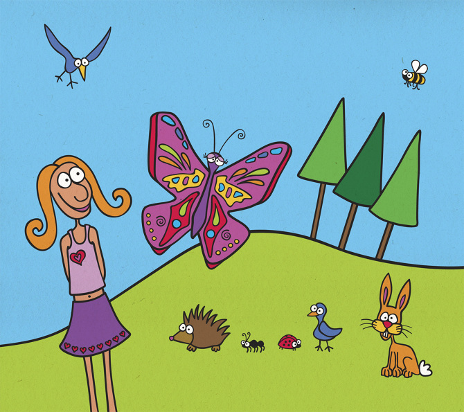 Think Green Book - Jenny Nightingale Illustration