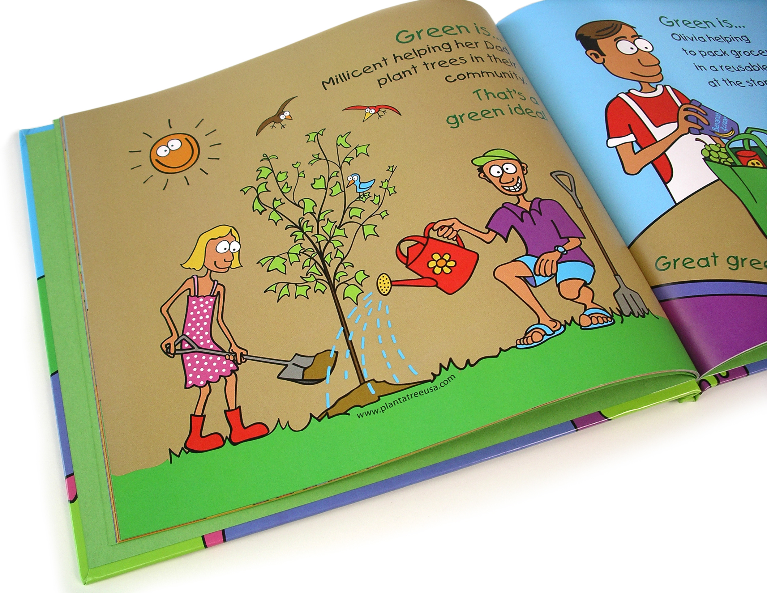 Think Green Book - Jenny Nightingale Illustration