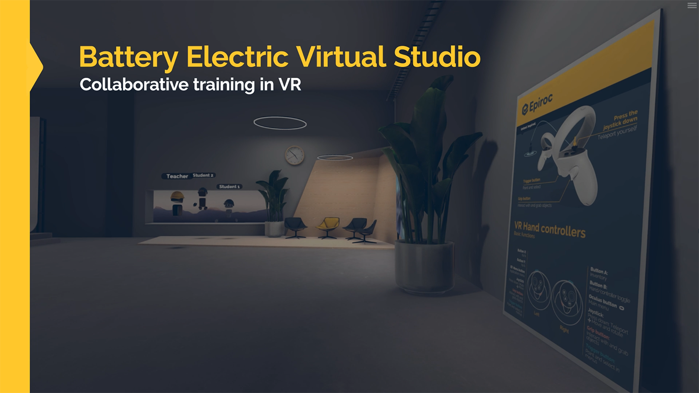 Epiroc - Battery Electric Virtual Studio - Portfolio - Emanuel Björsell