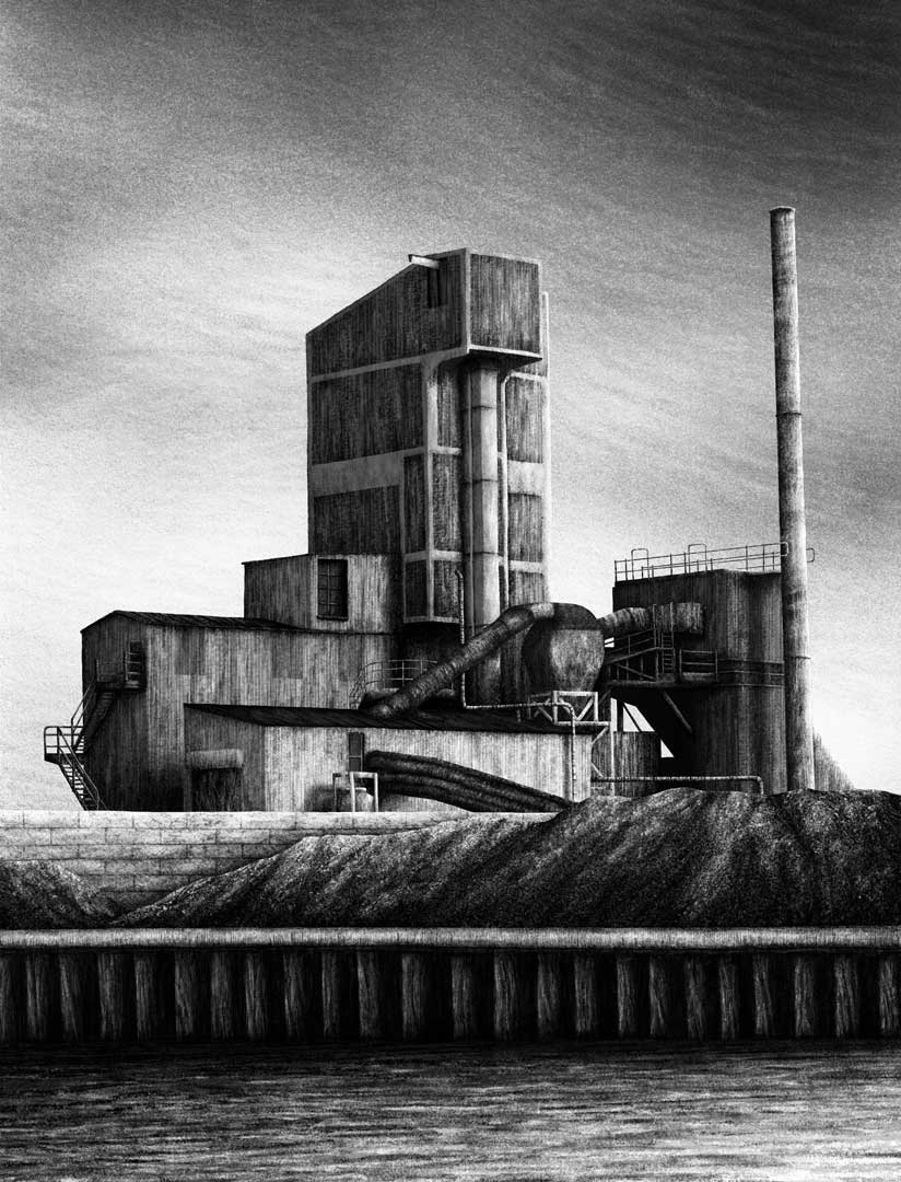 Harbour Factory - Simon Bridgland Illustration