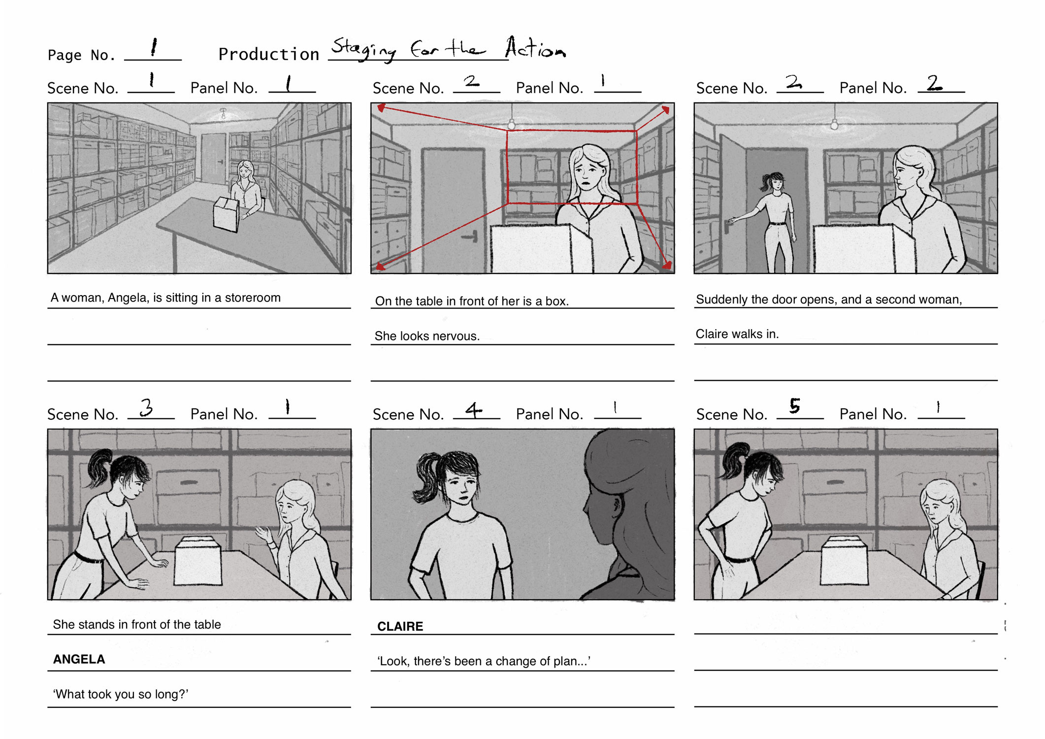 Storyboards - Simon Bridgland Illustration