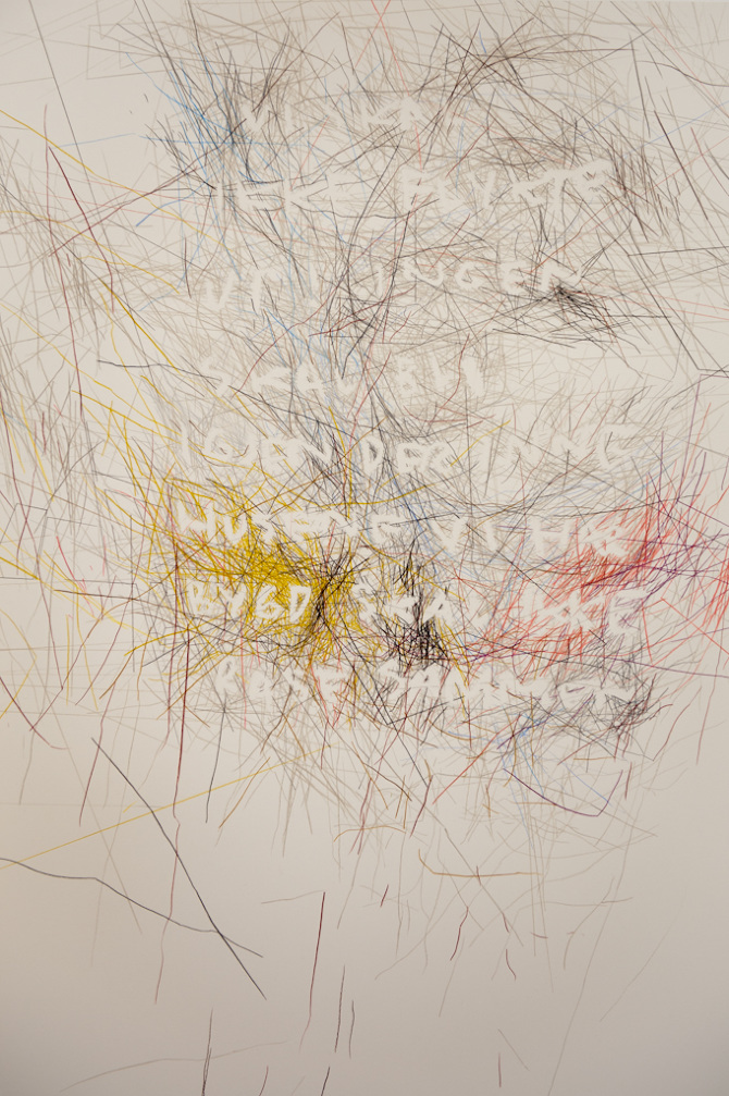 Landskap med tekst - Anngjerd Rustand