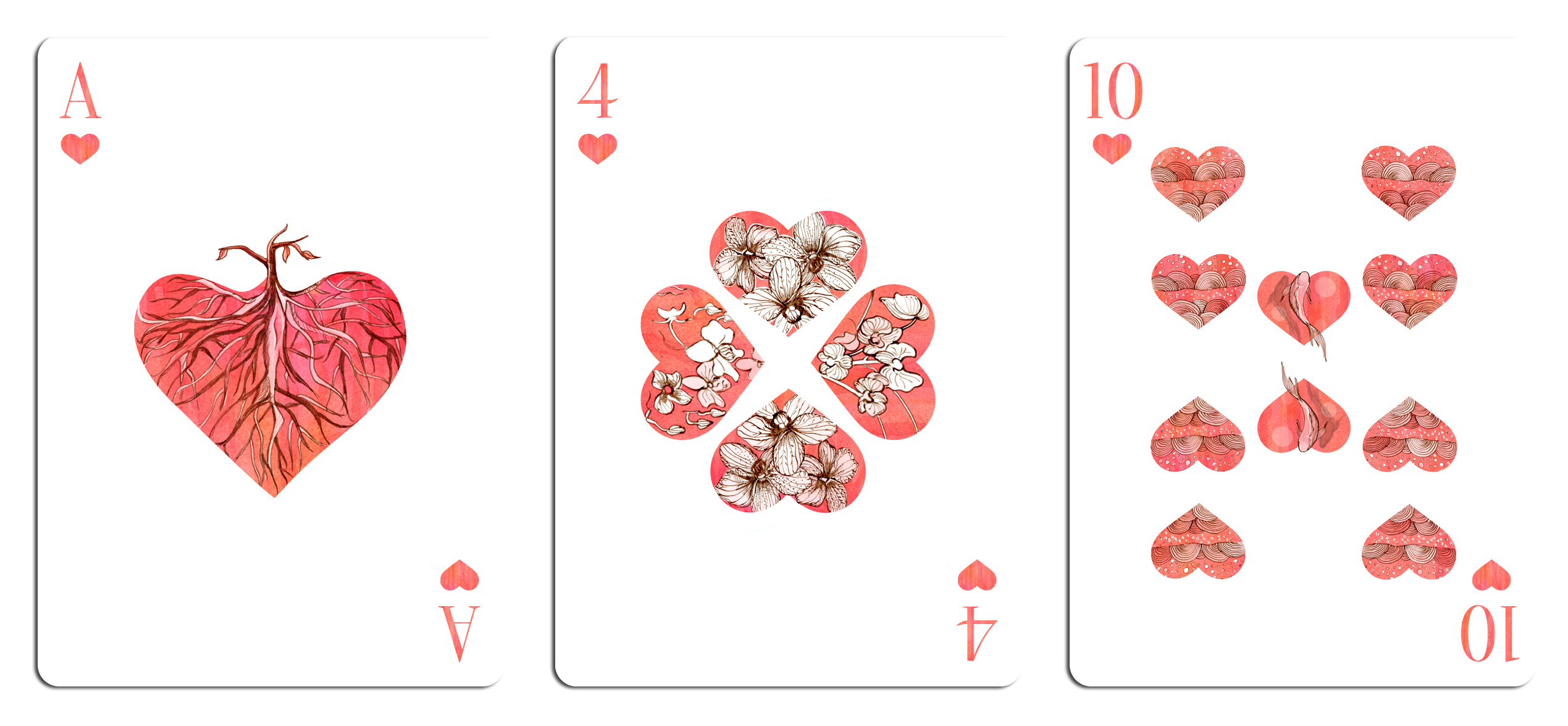 Forest Playing Cards - Yama Zhang Illustration