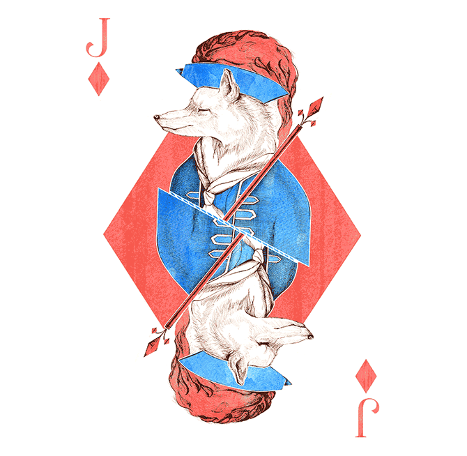 Forest Playing Cards - Yama Zhang Illustration