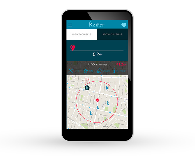 Kosher App - Vered Venezia design