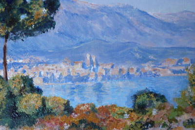 Reproduction of Monet's "View of Antibes from the Plateau Notre-Dame ...