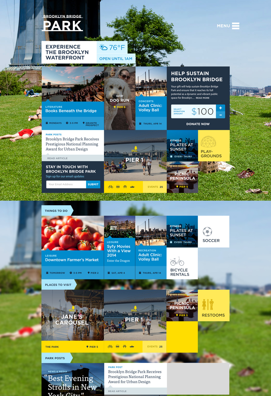 Brooklyn Bridge Park Concept - Shalimar Luis - Graphic Design