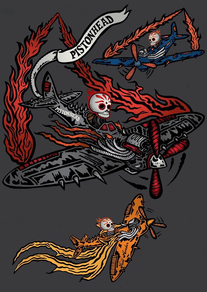 10 New Pistonhead Designs - Sam Marsh Illustration & Design