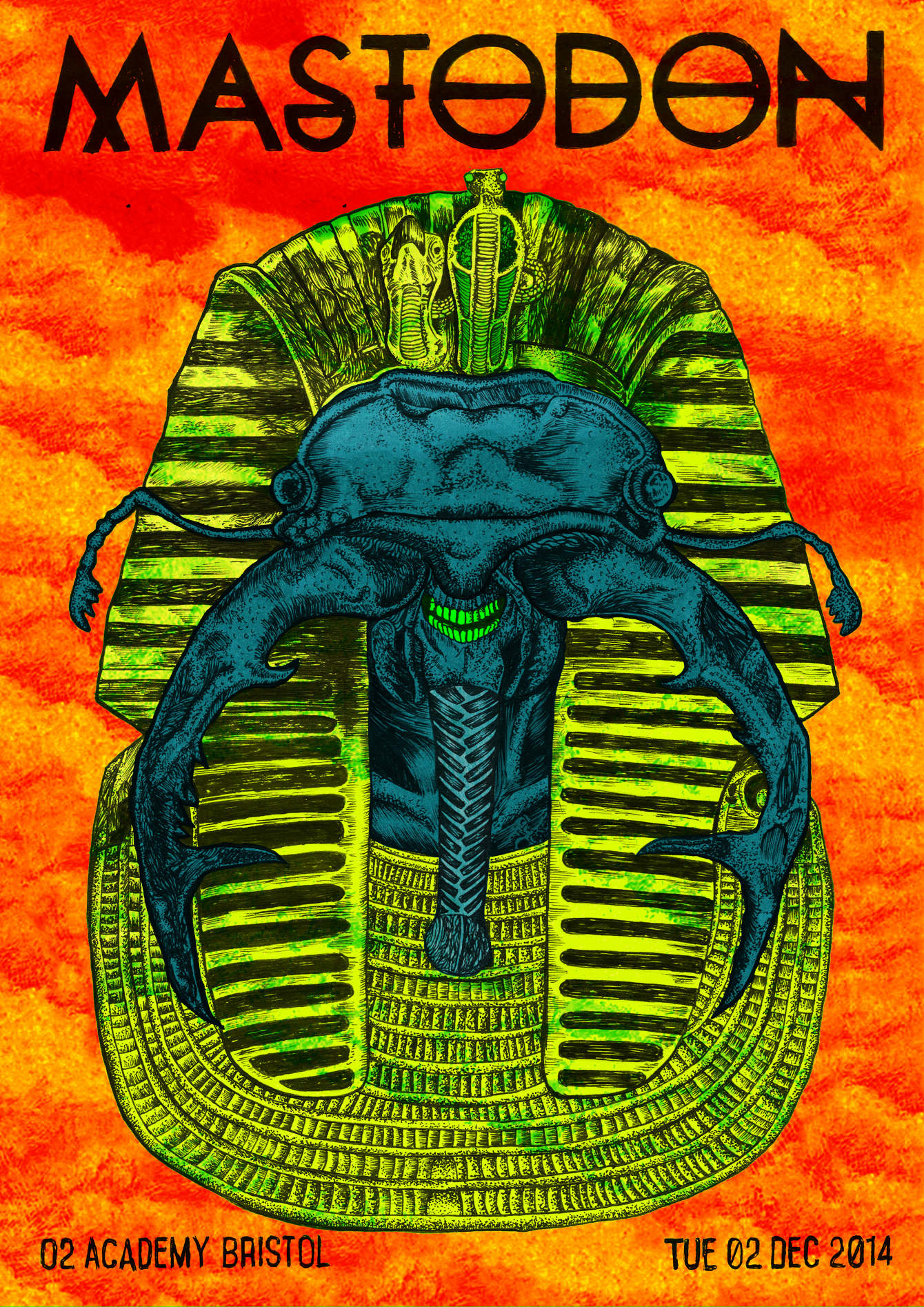 Mastodon Gig Poster - Sam Marsh Illustration & Design