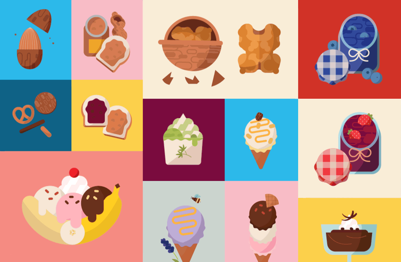 OREO icons - Abigoh Illustration