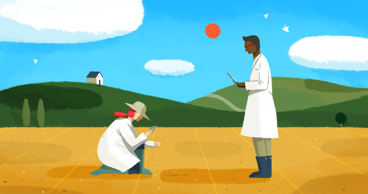 Farmer-scientists - Abigoh Illustration
