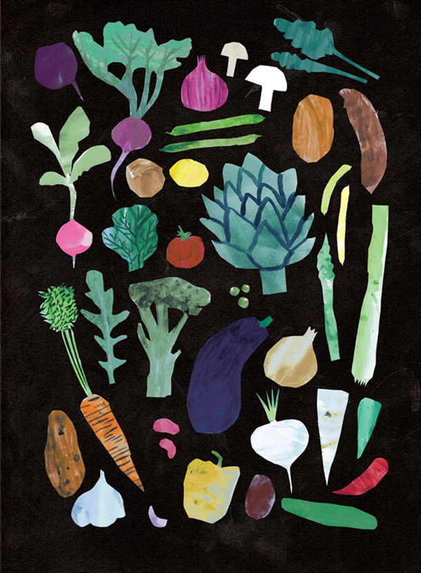 Vegetables Print - Louise Lockhart | Illustration