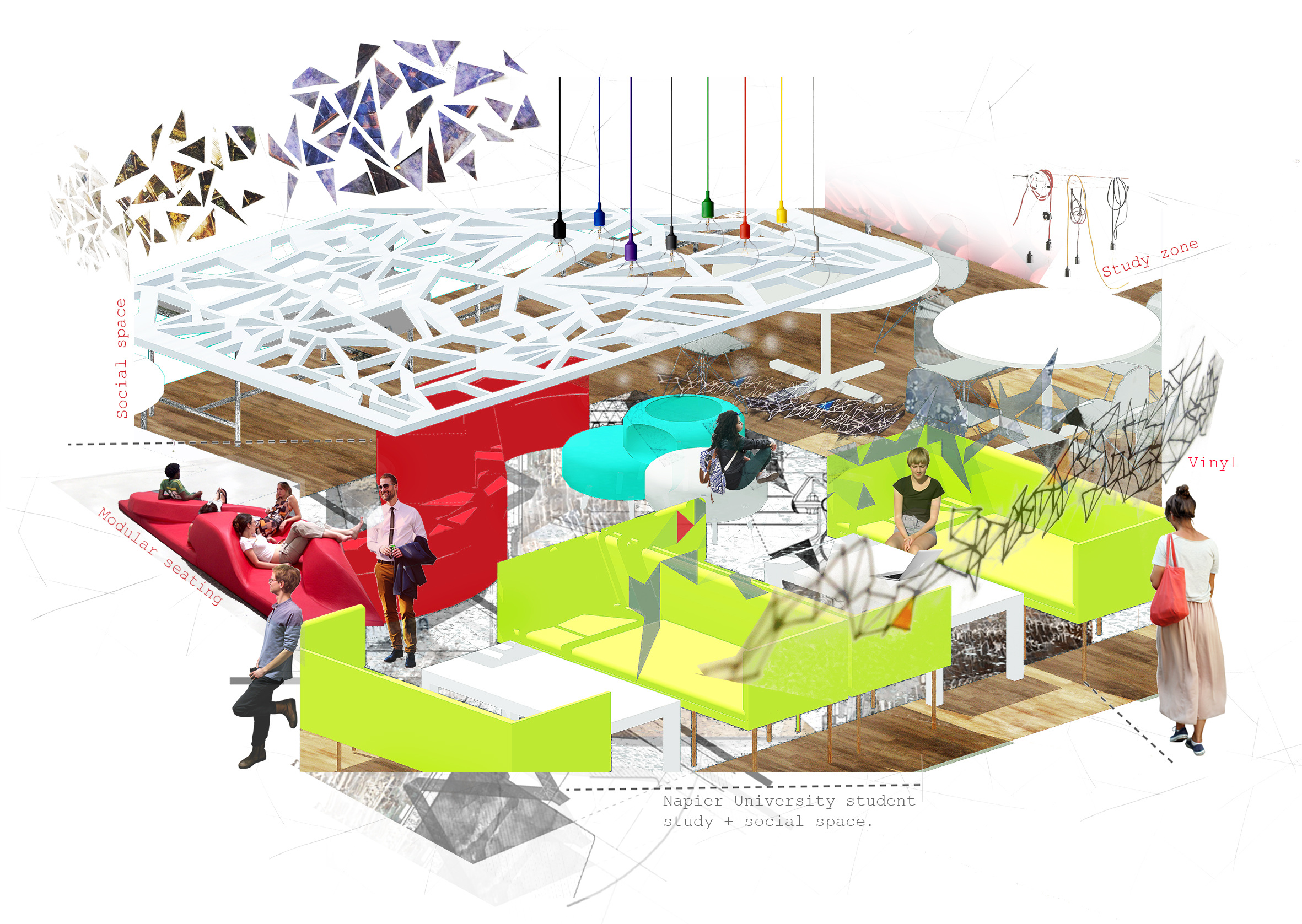 Napier University social space - designstorie