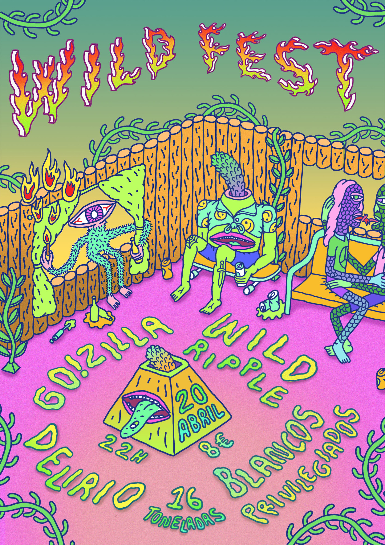 Wild Fest Poster - Carlos Santonja