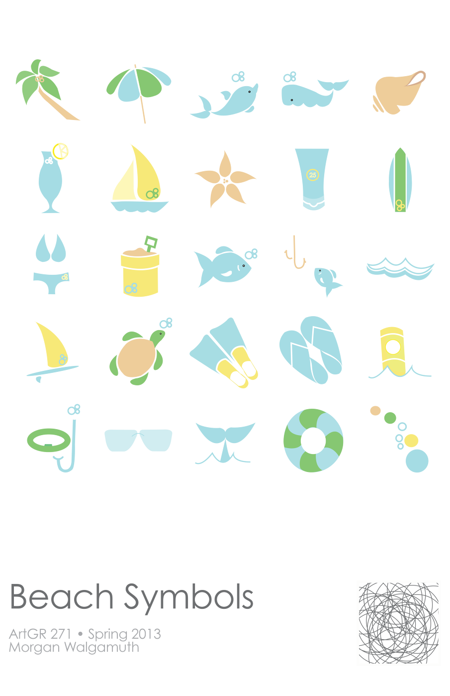 Beach Symbols - Morgan's design