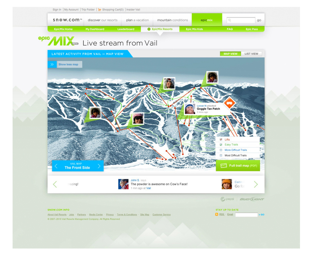 EpicMix App Design - Ben Spiking