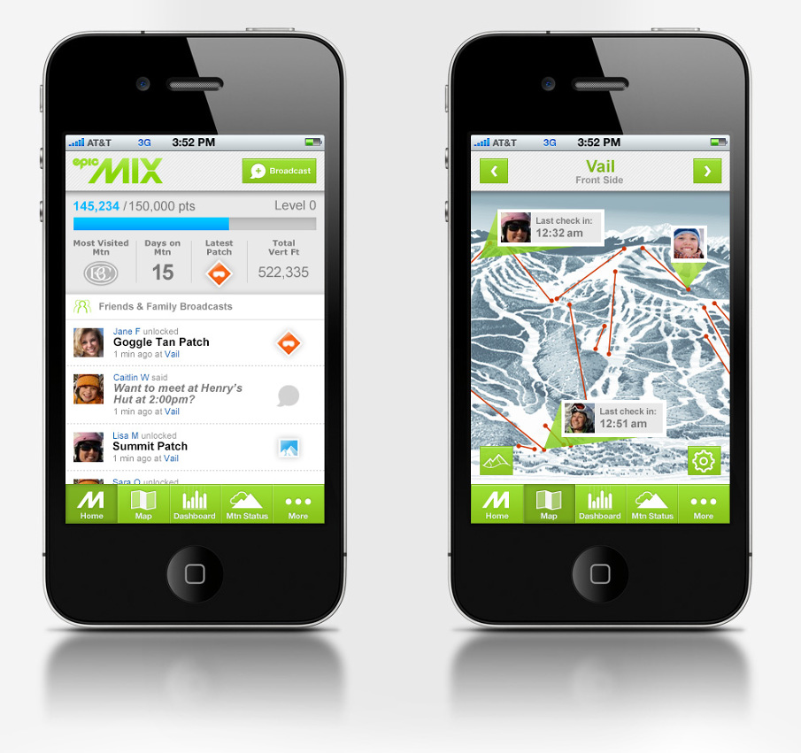EpicMix App Design - Ben Spiking