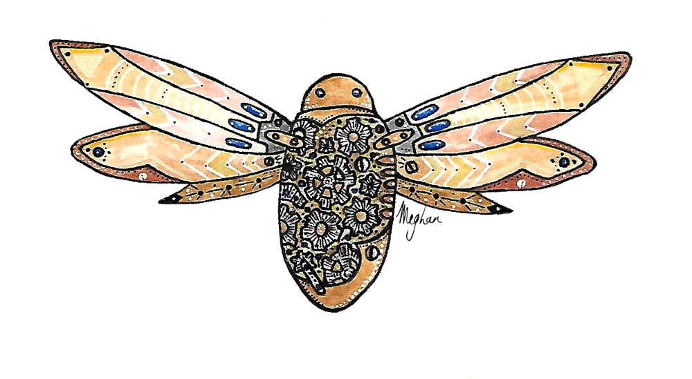 Clockwork Bug - Meghan Hill Illustration