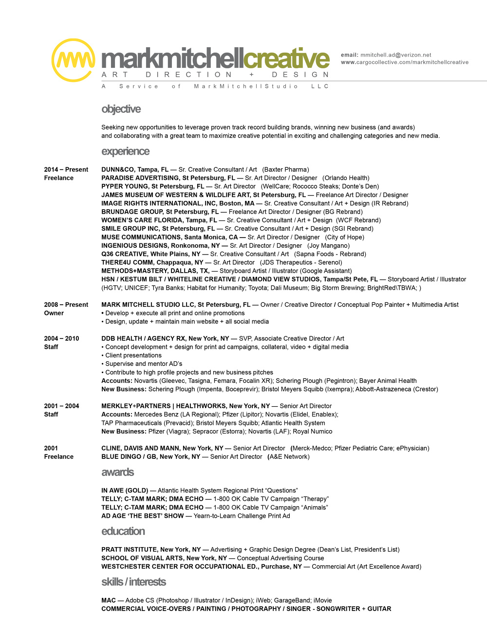 | View Resume - markmitchellcreative