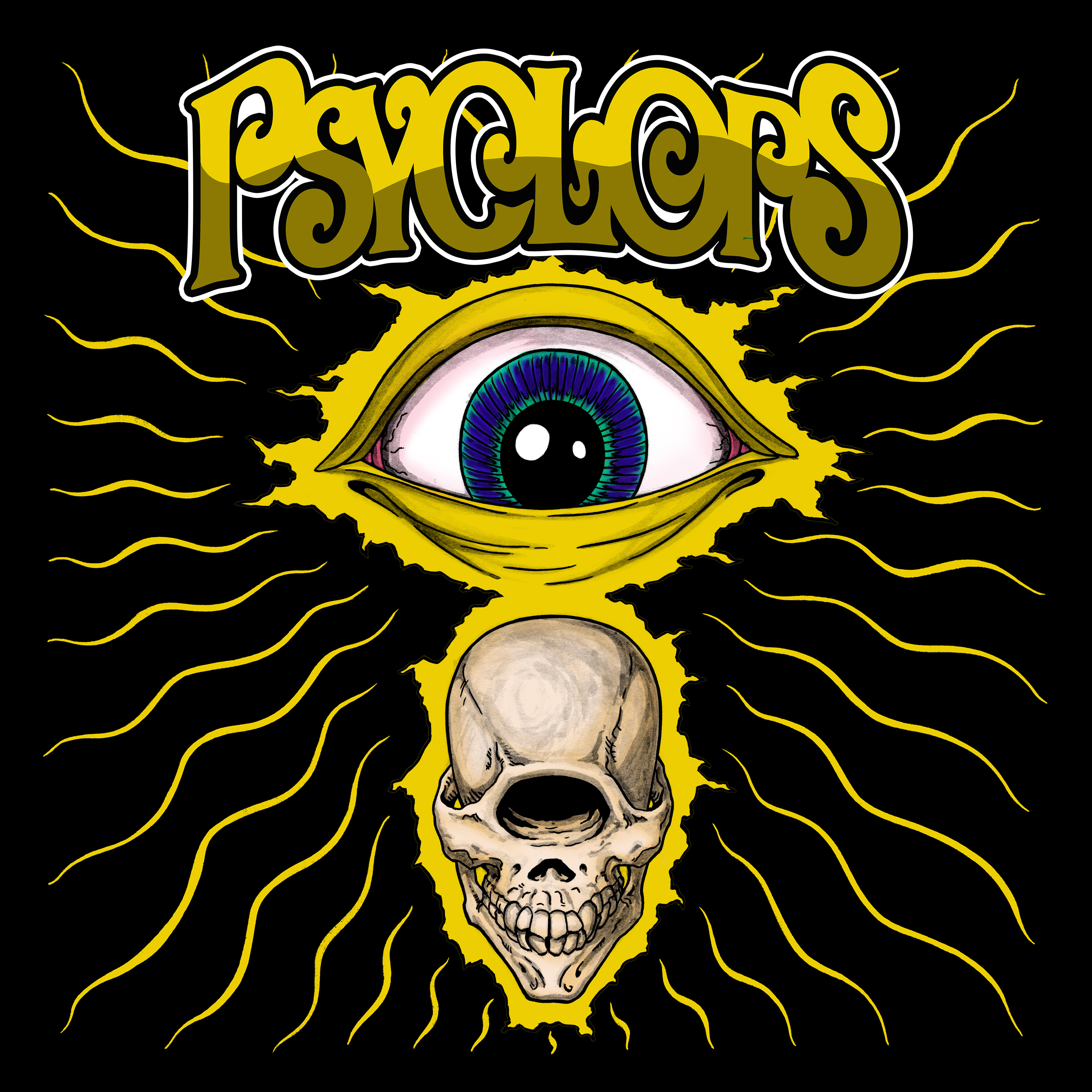 Psyclops EP Cover Art - Ben House Illustration