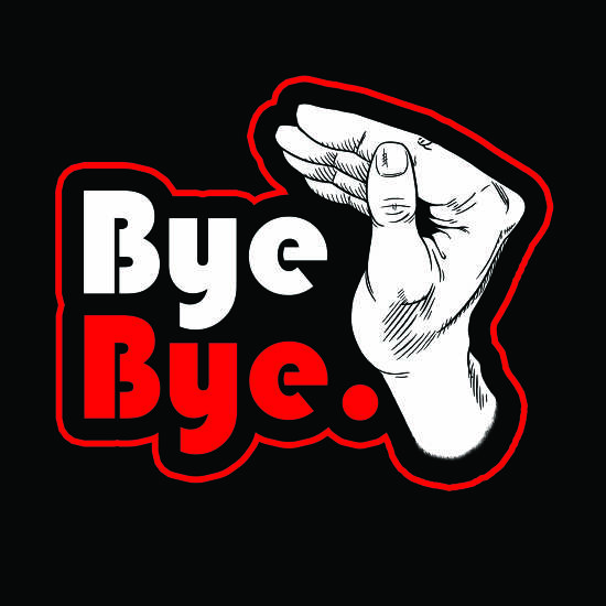Bye Bye. Shirt Design - Ben House Illustration