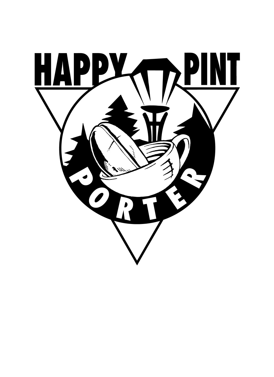 Happy Pint Porter Logo - Ben House Illustration