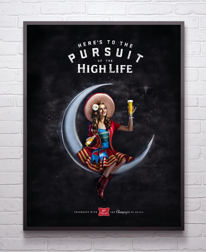 HIGH LIFE GIRL IN THE MOON - Melanie Larson