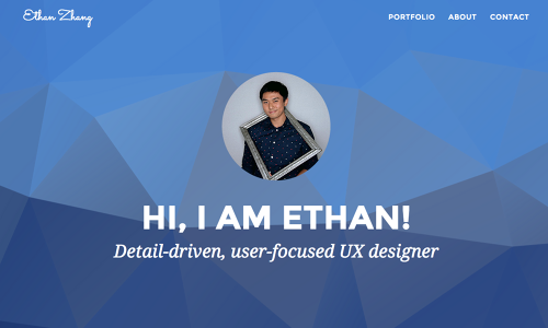 Ethan's New Portfolio Site - ETHAN ZHE ZHANG