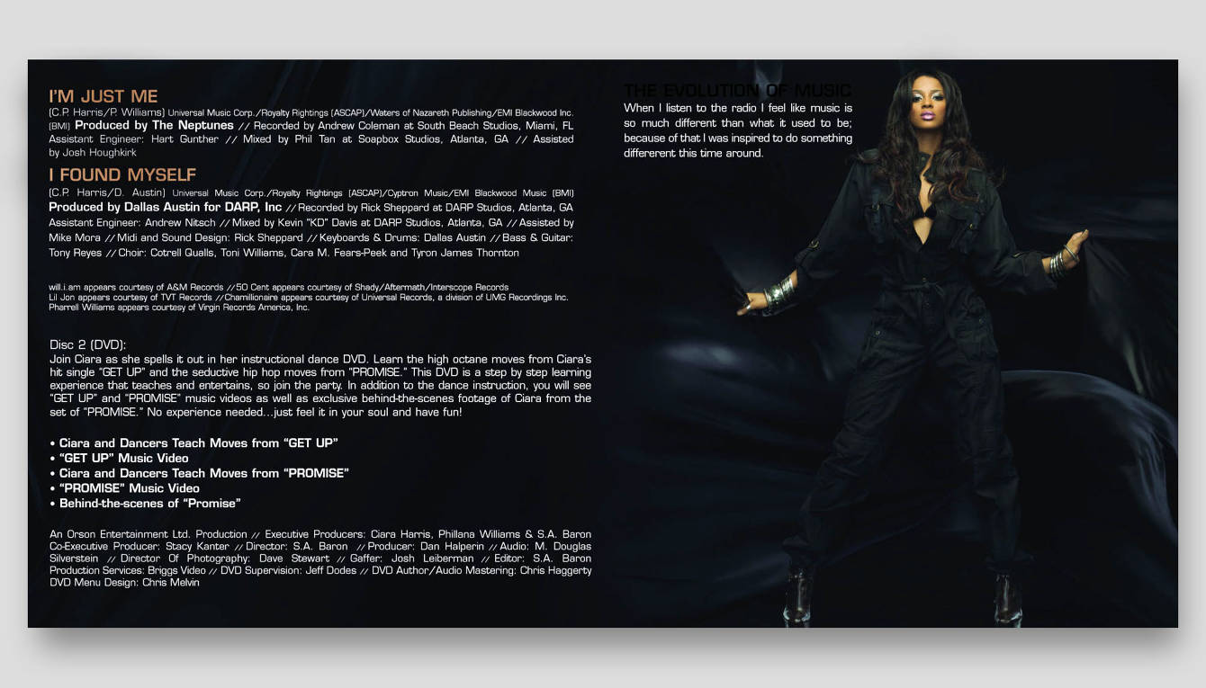 Ciara The Evolution Album Cover