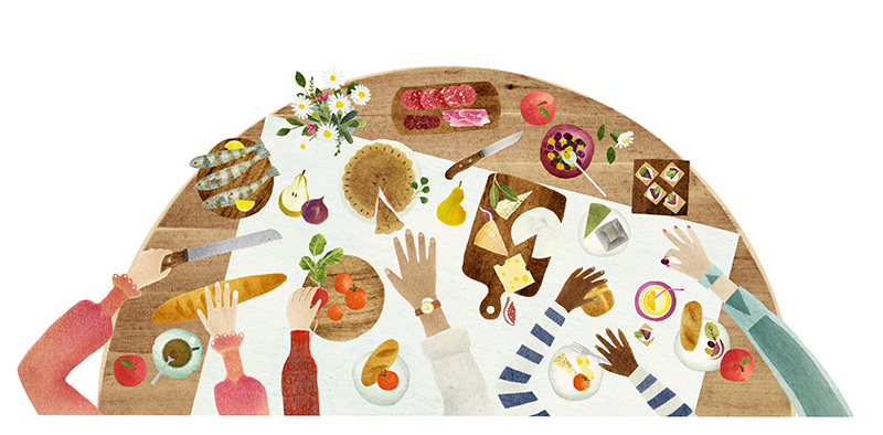 Bristol Food Connections - Hannah Bailey Illustration