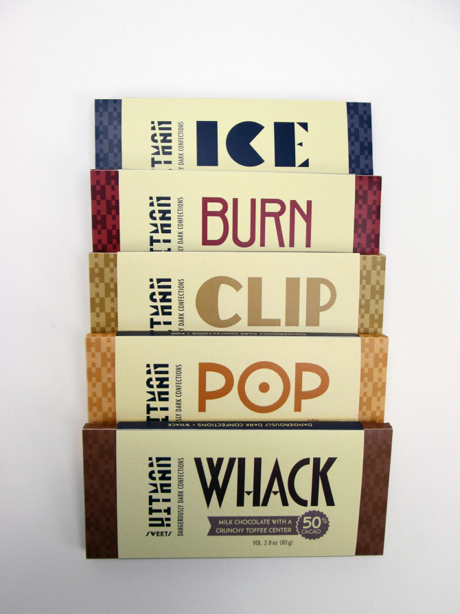 Chocolate Packaging + Ad - Portfolio of Kristen Harlin