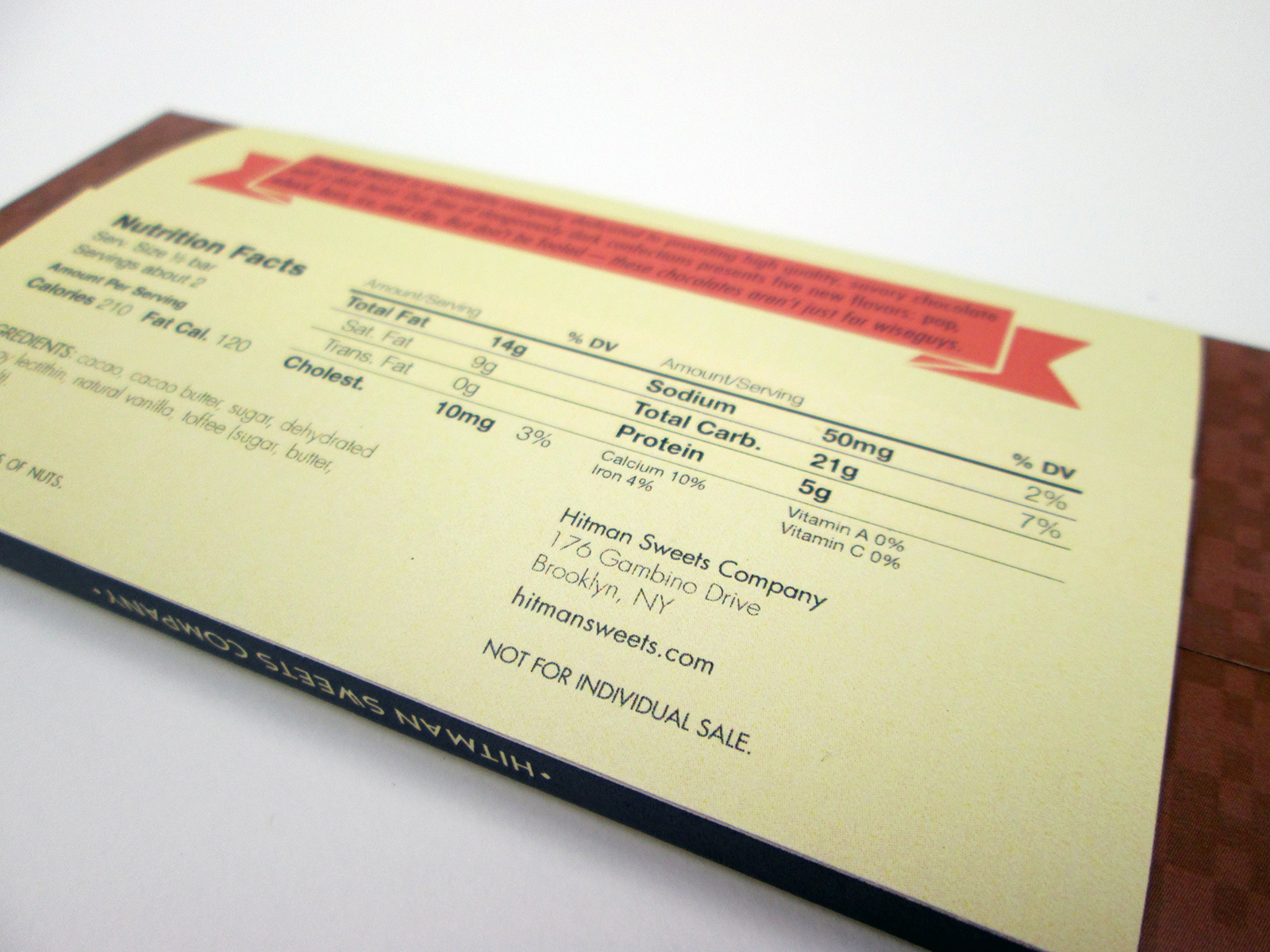 Chocolate Packaging + Ad - Portfolio of Kristen Harlin