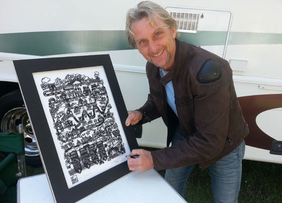 Carl Fogarty Signed Limited Edition Papercut Artwork - The Papercut Artist