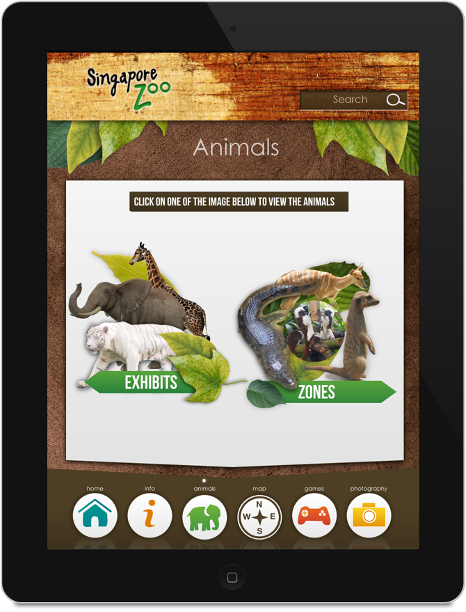 Singapore Zoo App // UI/UX Interface Design - Amy