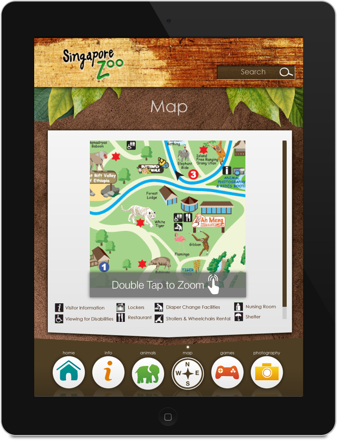 Singapore Zoo App // UI/UX Interface Design - Amy