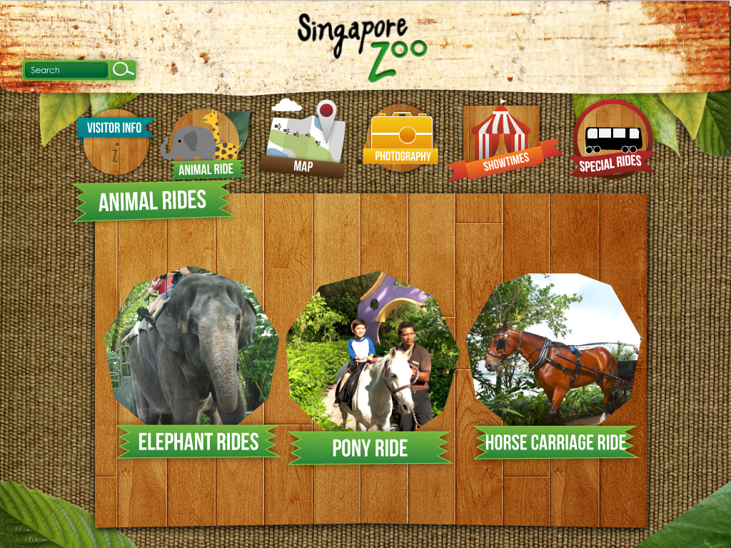 Singapore Zoo App // UI/UX Interface Design - Amy