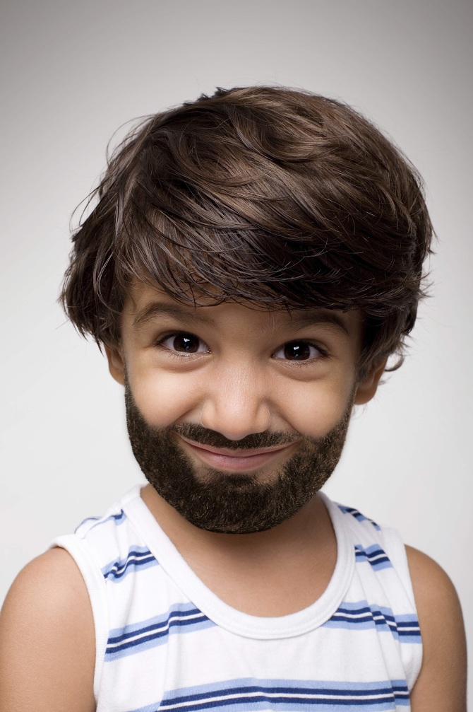 Bambini barbuti (bearded children), 2009-2011 - Bugo Arte