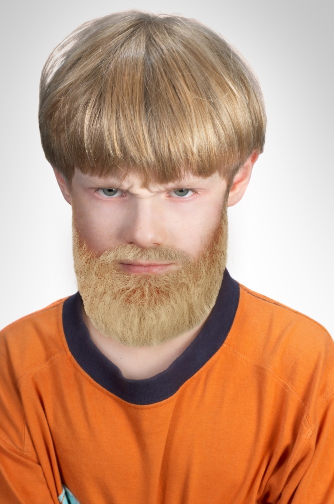 Bambini barbuti (bearded children), 2009-2011 - Bugo Arte