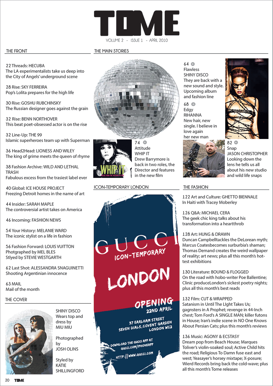 TOME Magazine - Designs to a Tee