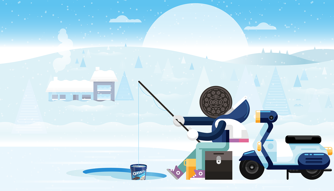 Oreo ice cream launch - Static and Digital OOH - Natasha Prinsloo