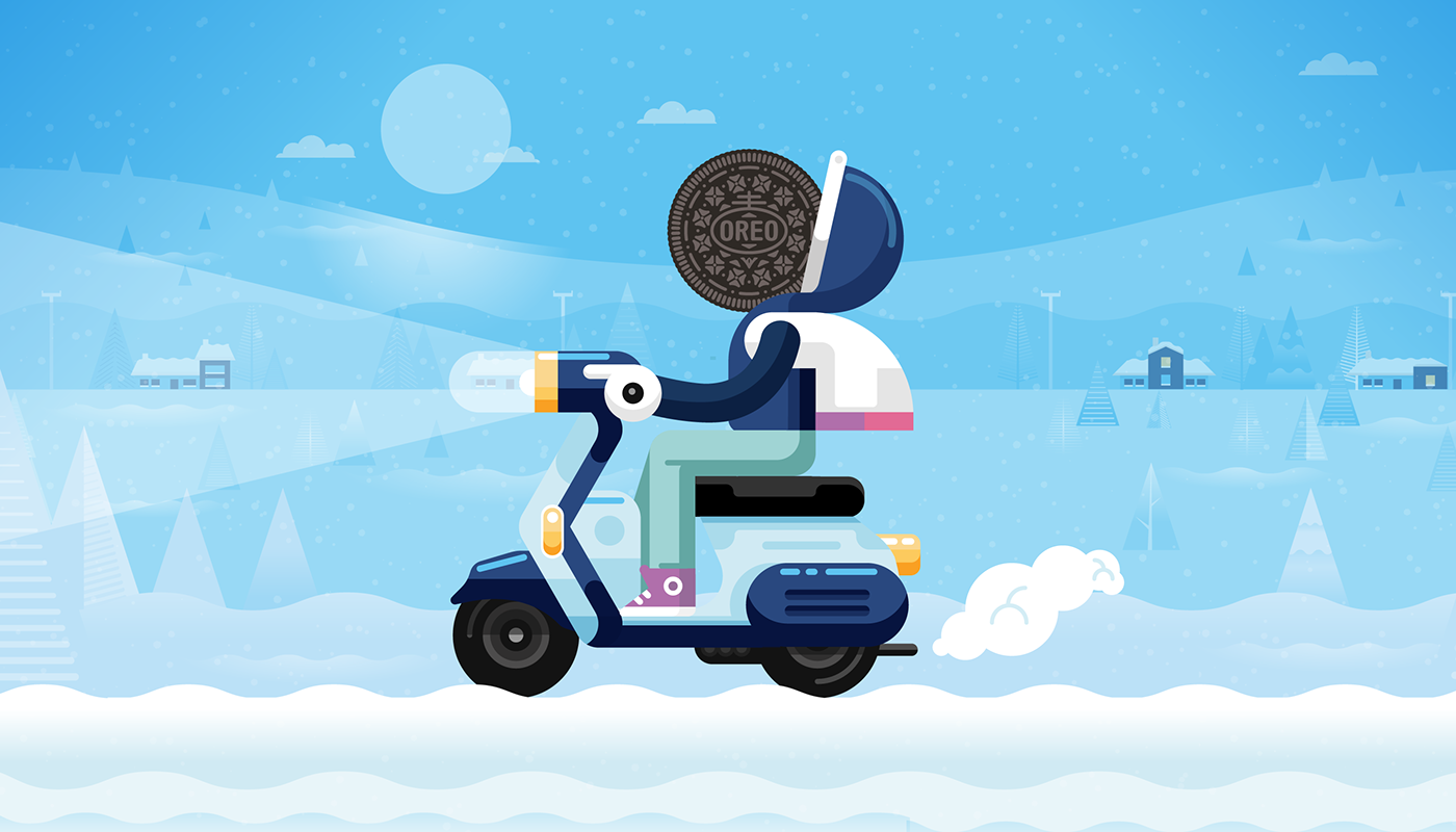 Oreo ice cream launch - Static and Digital OOH - Natasha Prinsloo