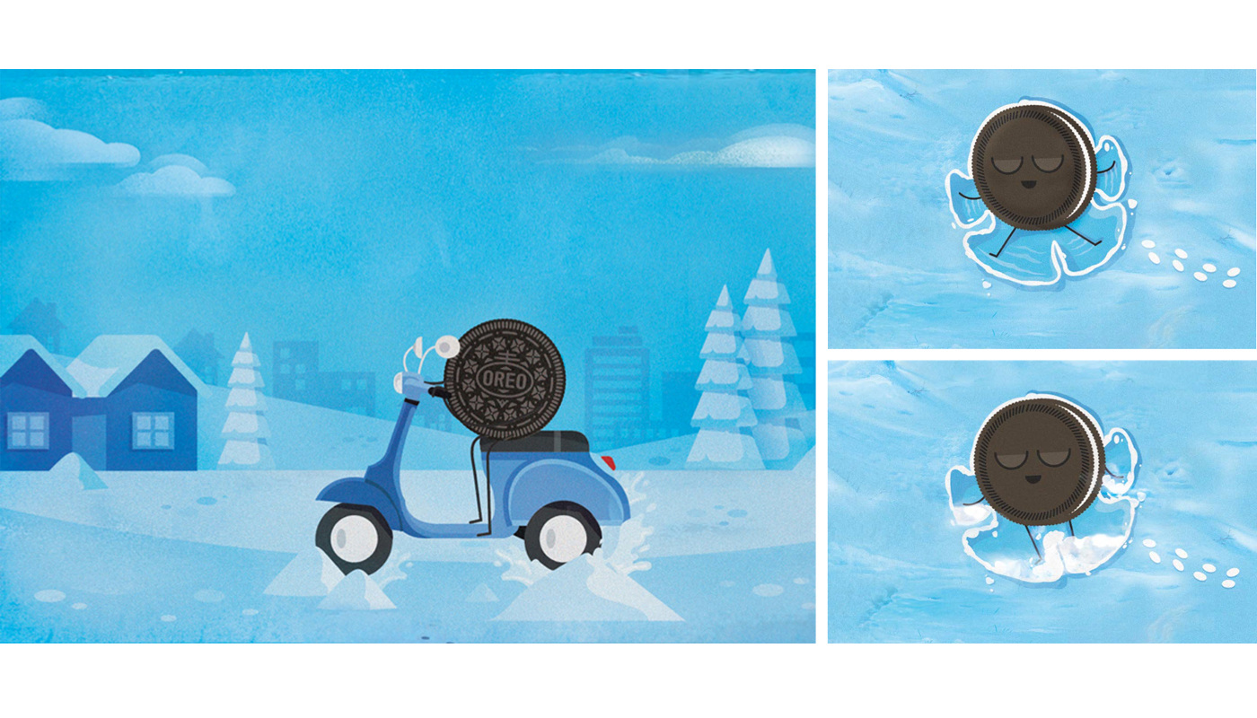 Oreo ice cream launch - Static and Digital OOH - Natasha Prinsloo