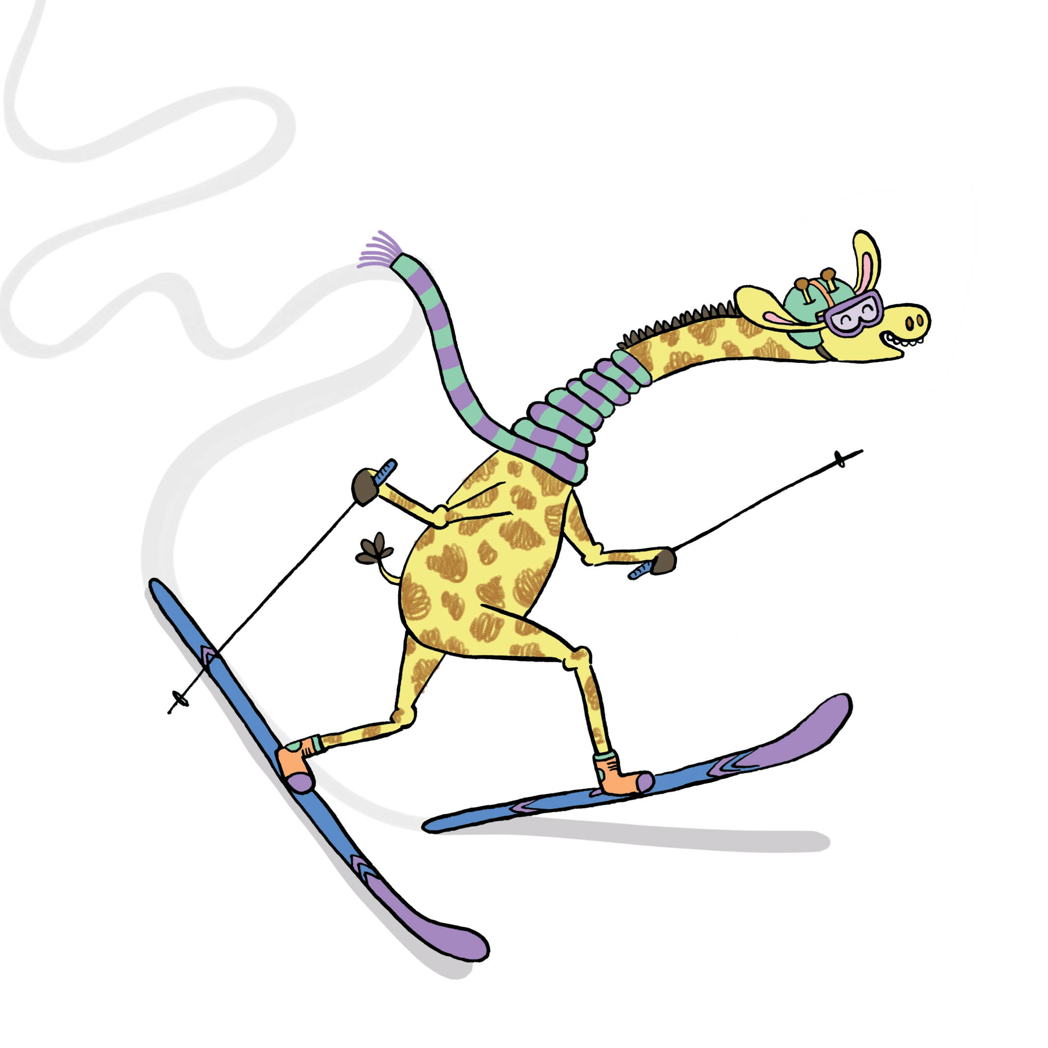 Teach Your Giraffe To Ski - dannigowdy
