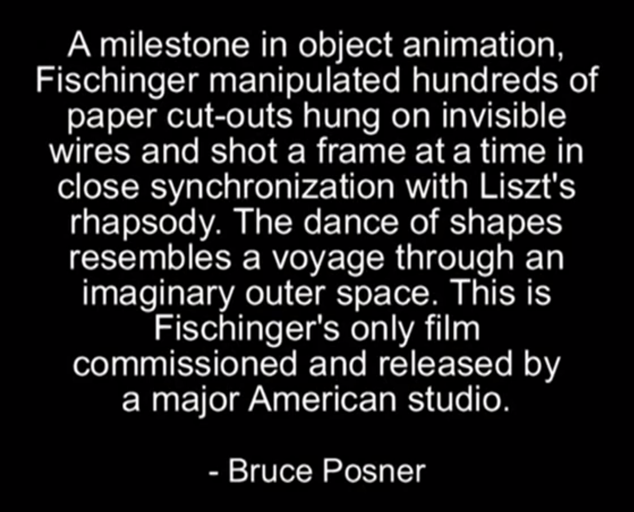 AN OPTICAL POEM - ARTIFACT