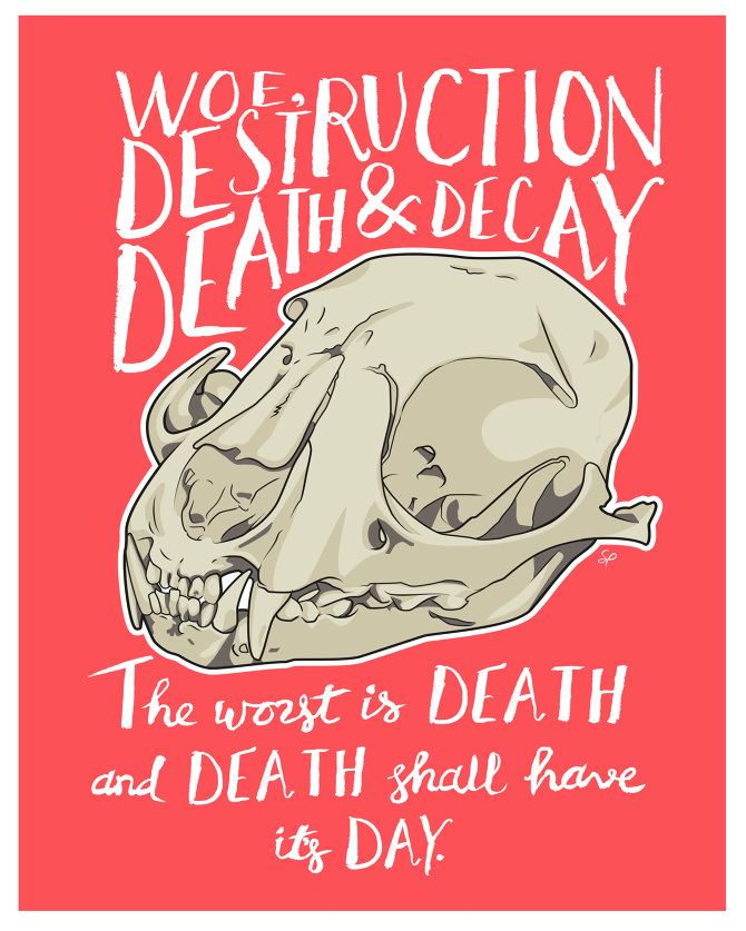 Puma Skull Poster - STEPH POLLITT