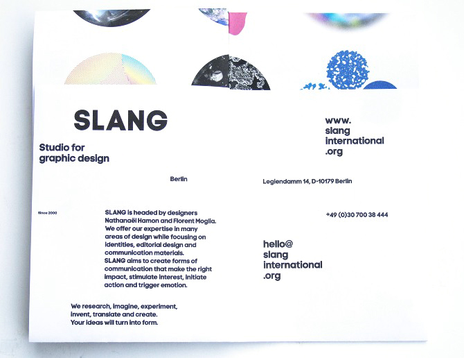 SLANG portfolio poster - Jetzt