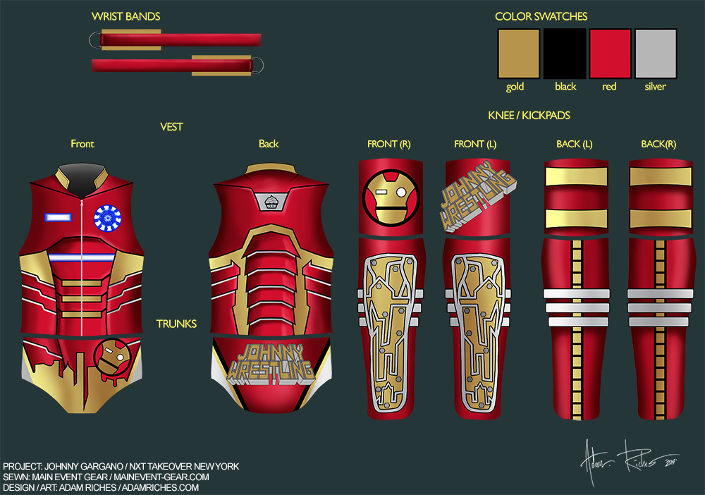 Wwe Ring Gear Costume Design Adam Riches