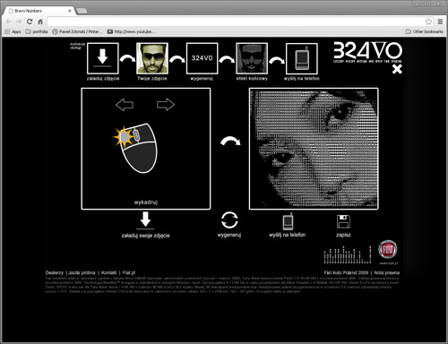 Fiat Bravo "Numbers", LP and app - Pawel Zolynski