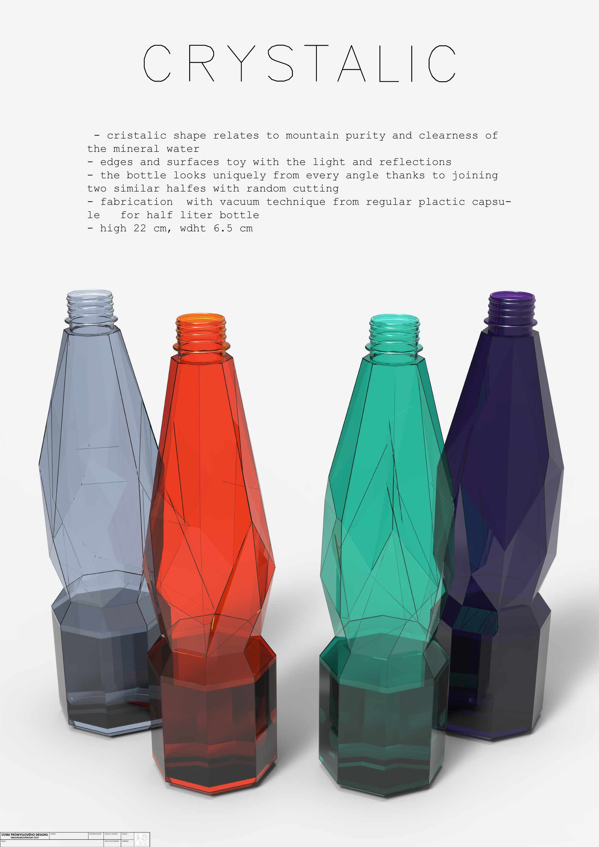 Crystalic - mineral water bottle design - Jas Design